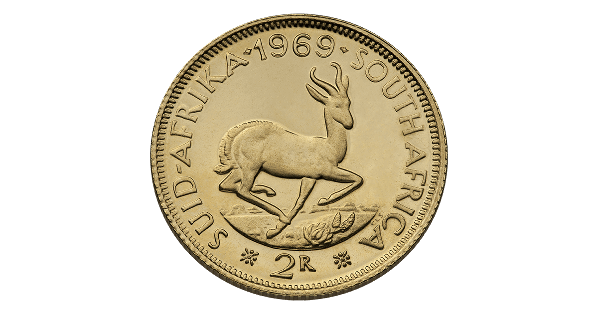 2 RAND SOUTH AFRICAN GOLD COIN